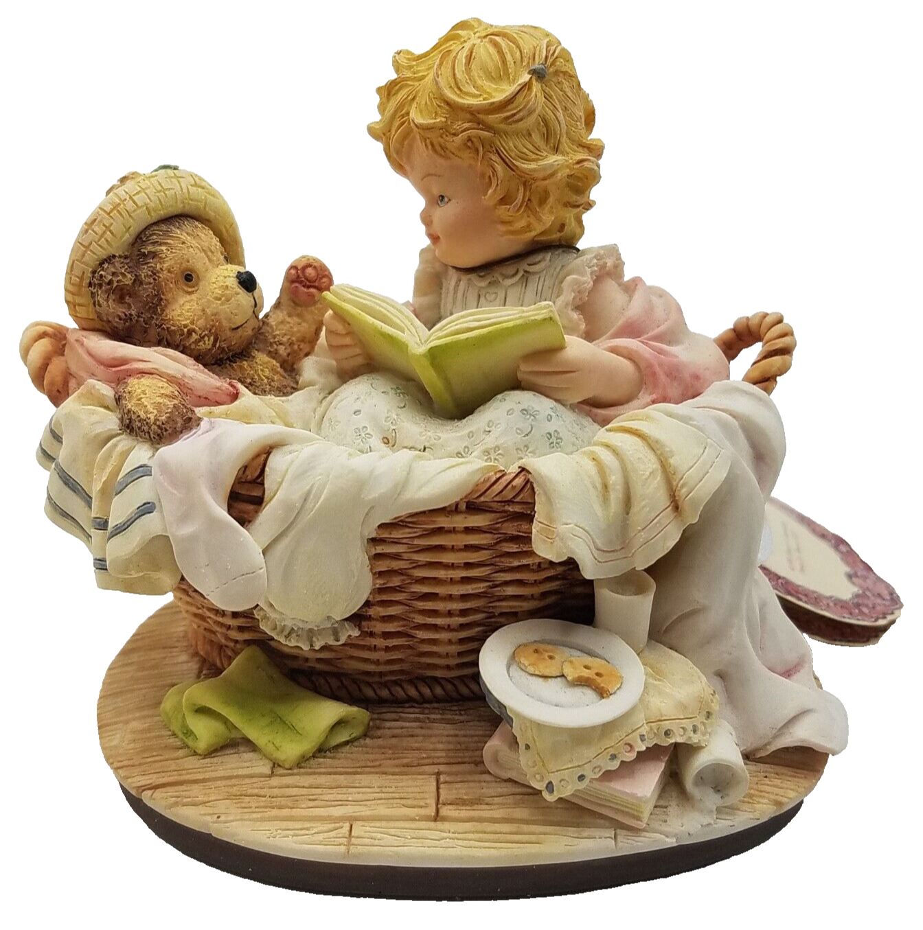 Vintage 1990 Enesco Laura's Attic "Once Upon A Time" Figurine Karen ...