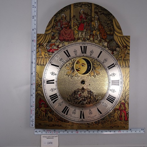 BEAUTIFUL DIAL WITH MOON DIAL FOR A DUTCH CHRISTIAAN HUYGENS HERMLE ...