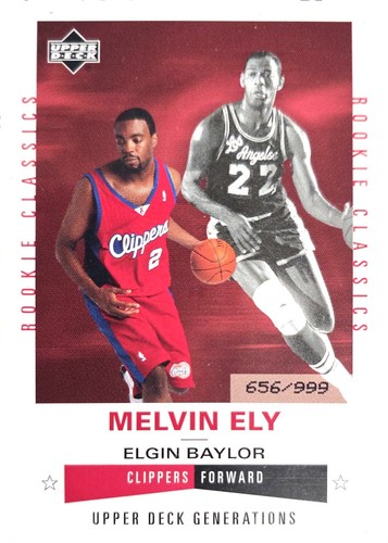 2002-03 Upper Deck Generations - Rookie Classics Elgin Baylor, Melvin ...