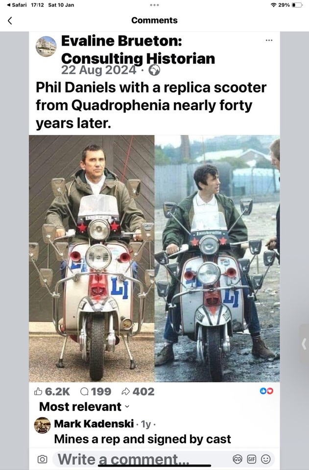 Lambretta Li150 Quadrophenia Jimmy’s Mod Scooter Vespa Model Bradford ...