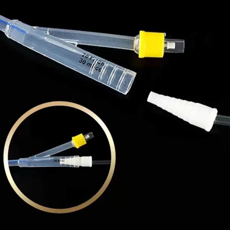 1 Piece Disposable Silicone Foley Catheter 2 Way 3 Way Urinary ...