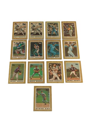 1987 Topps Mini - Major League Leaders - Lot of 13 Baseball Cards | eBay