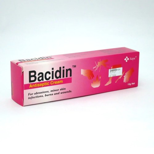 4x 15g BACIDIN Antiseptic Cream For Burns Abrasions Wounds Minor Skin ...