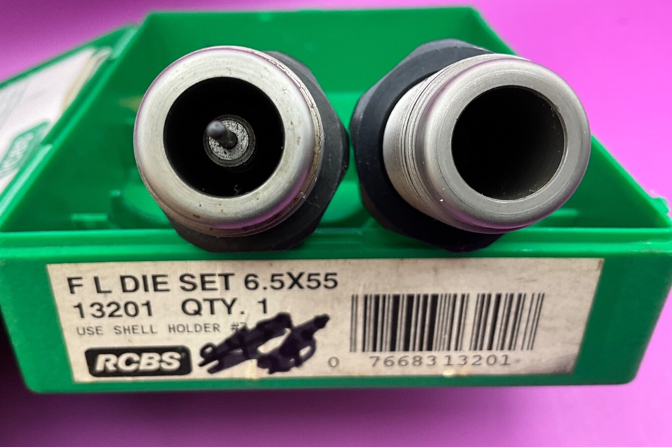 RCBS RELOADING F L DIE SET 6.5X55 #2 13201 SEAT 91 (#16) | eBay