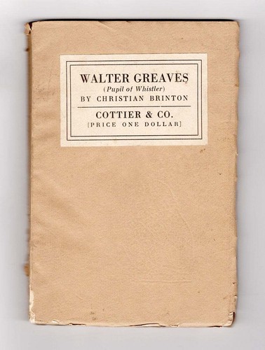 Brinton. Walter Greaves. First ed. with b&w plates. | eBay
