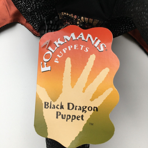 Folkmanis Puppets Black Dragon Puppet New With Tag | eBay