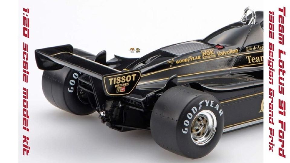 1/20 1982 Lotus 91 Ford Belgian Grand Prix model kit by Ebbro | eBay UK