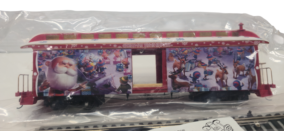 Hawthorne Rudolph Christmas Town Express Train Night Before baggage Car ...