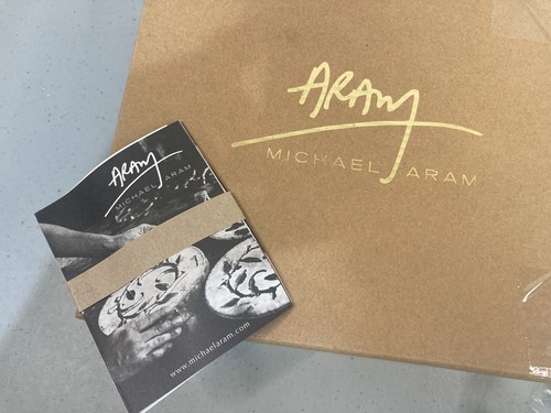 Auth MICHAEL ARAM Silver White Orchid Square Snack Dish - New Open Box ...