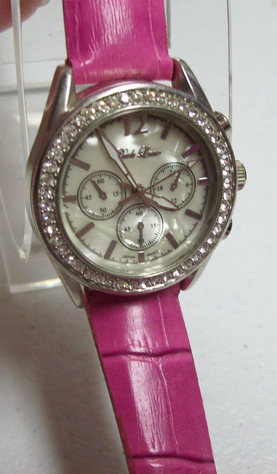 PARK LANE Hot Pink & Crystal Watch | eBay