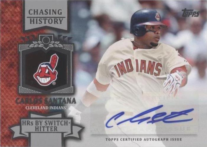2013 Topps - Chasing History Autograph Carlos Santana #CHA-CST (AU) for ...