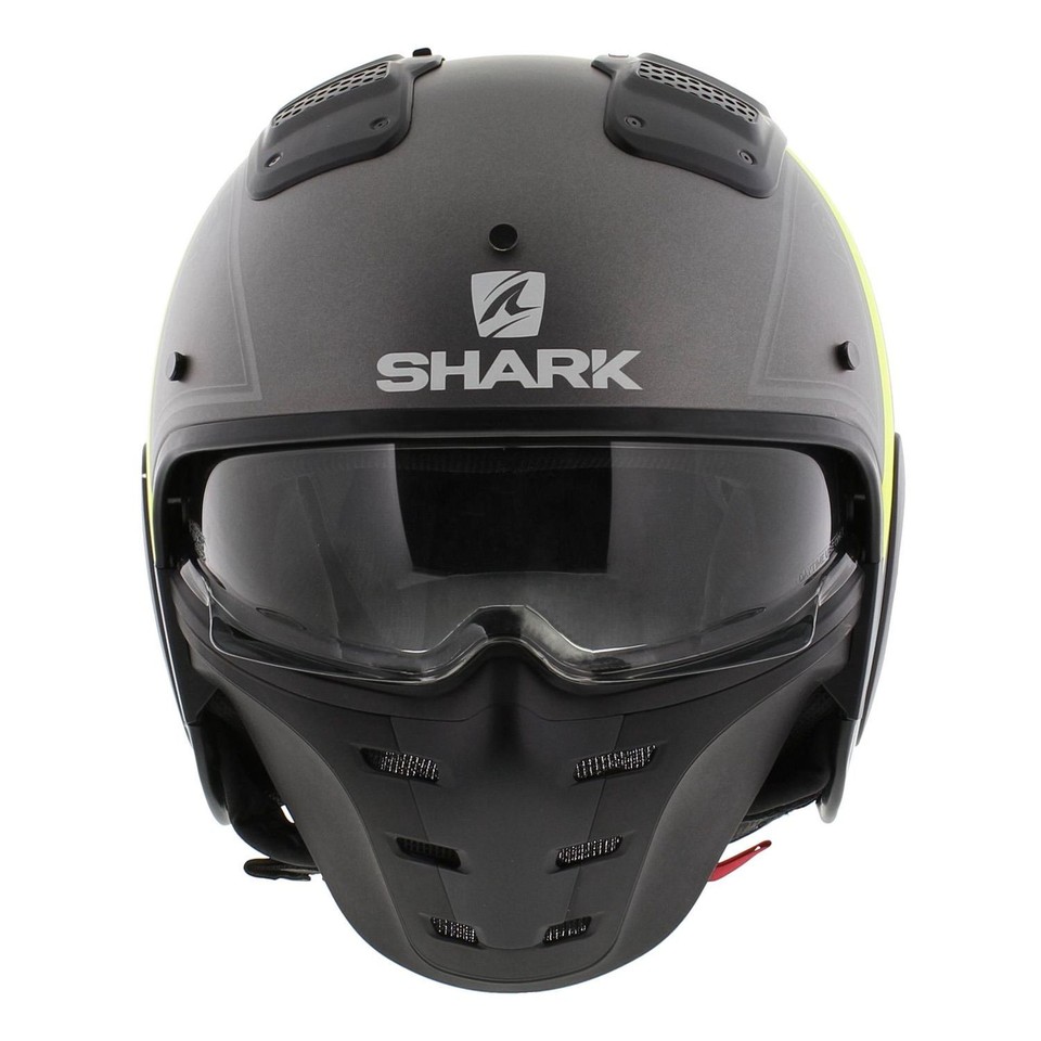 Shark X-Drak Trial Helmet Terrence Matte Anthracite Yellow AAY - Size ...