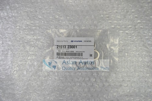 Genuine Hyundai Kia Engine Oil Drain Plug Gaskets 10 x 2151323001 OEM ...