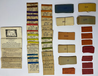 HOMEMADE BOARD GAMES MONOPOLY Homemade group of Monopoly pieces ...