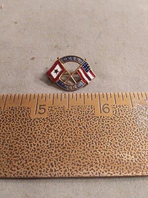 WWI US Home Front 1 Blue Star Serving Overseas Over There Pin | eBay