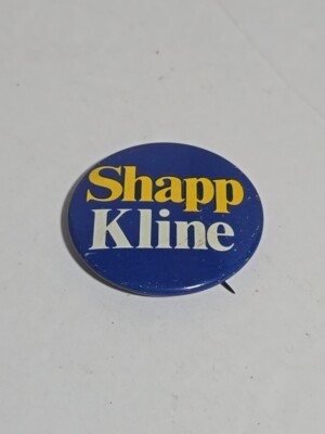 Pennsylvania Governor Pin Back Campaign Button Milton Shapp Kline Local ...