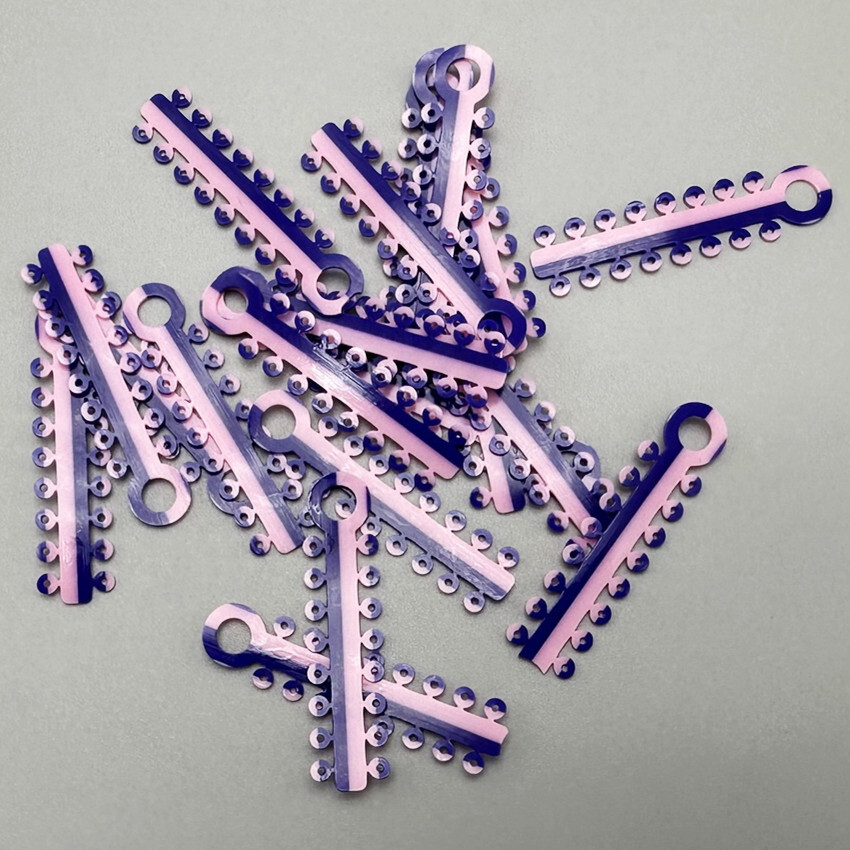 Dental Orthodontic Elastic Ligature Ties Rubber Bands For Bracket Brace ...