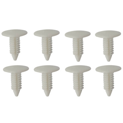 WHITE - 6-7mm Hole , Set OF 8: Bumper Plugs front License Plate Holes ...