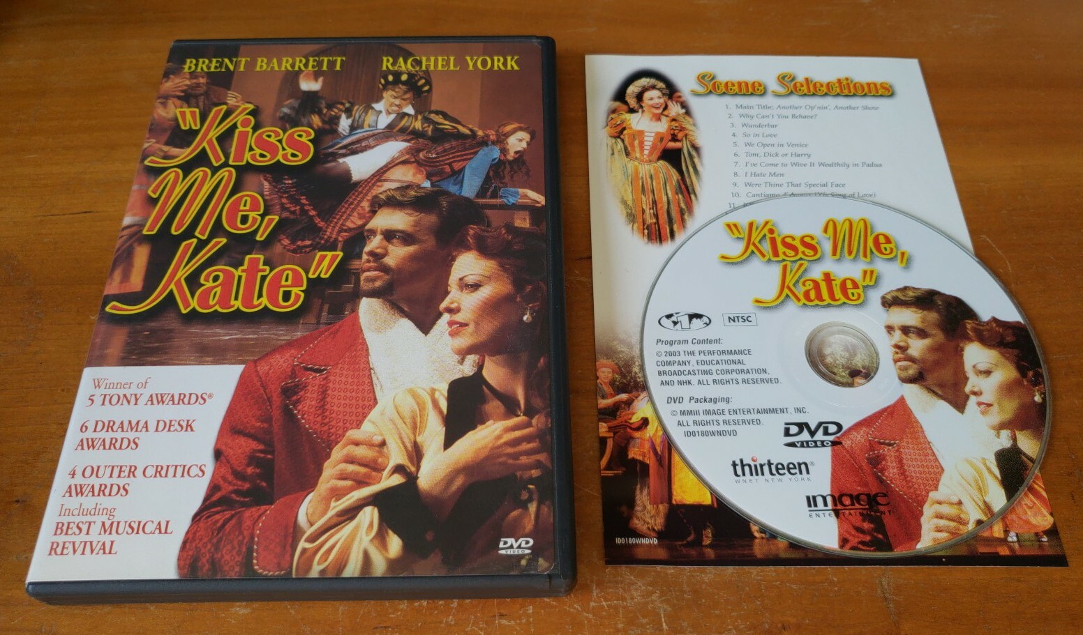 Kiss Me, Kate (DVD, 2003) Cole Porter Brent Barrett Rachel York stage ...