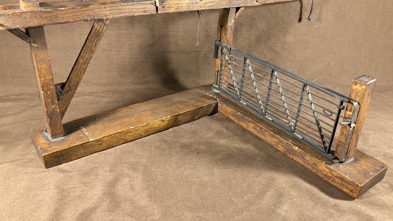 19th Century Salesman Sample Farm Cattle Ranch Automatic Gate Patent ...