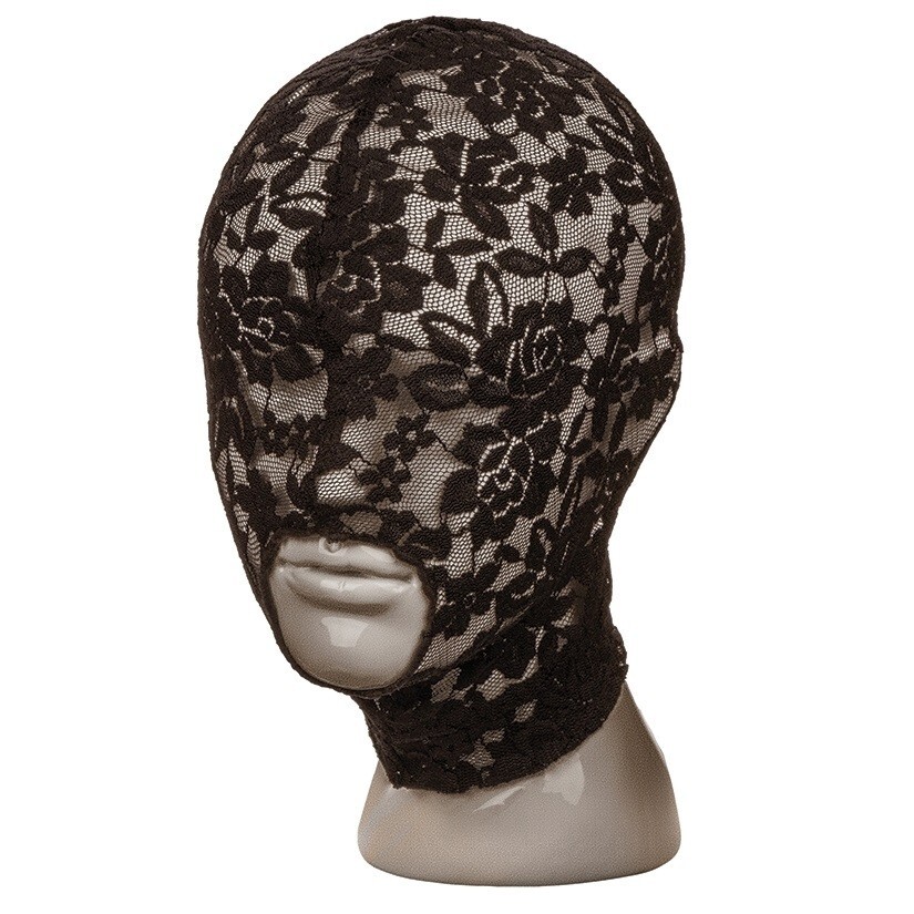 Scandal Corset Lace Hood Black - Head Full Face Mask Disguise | eBay