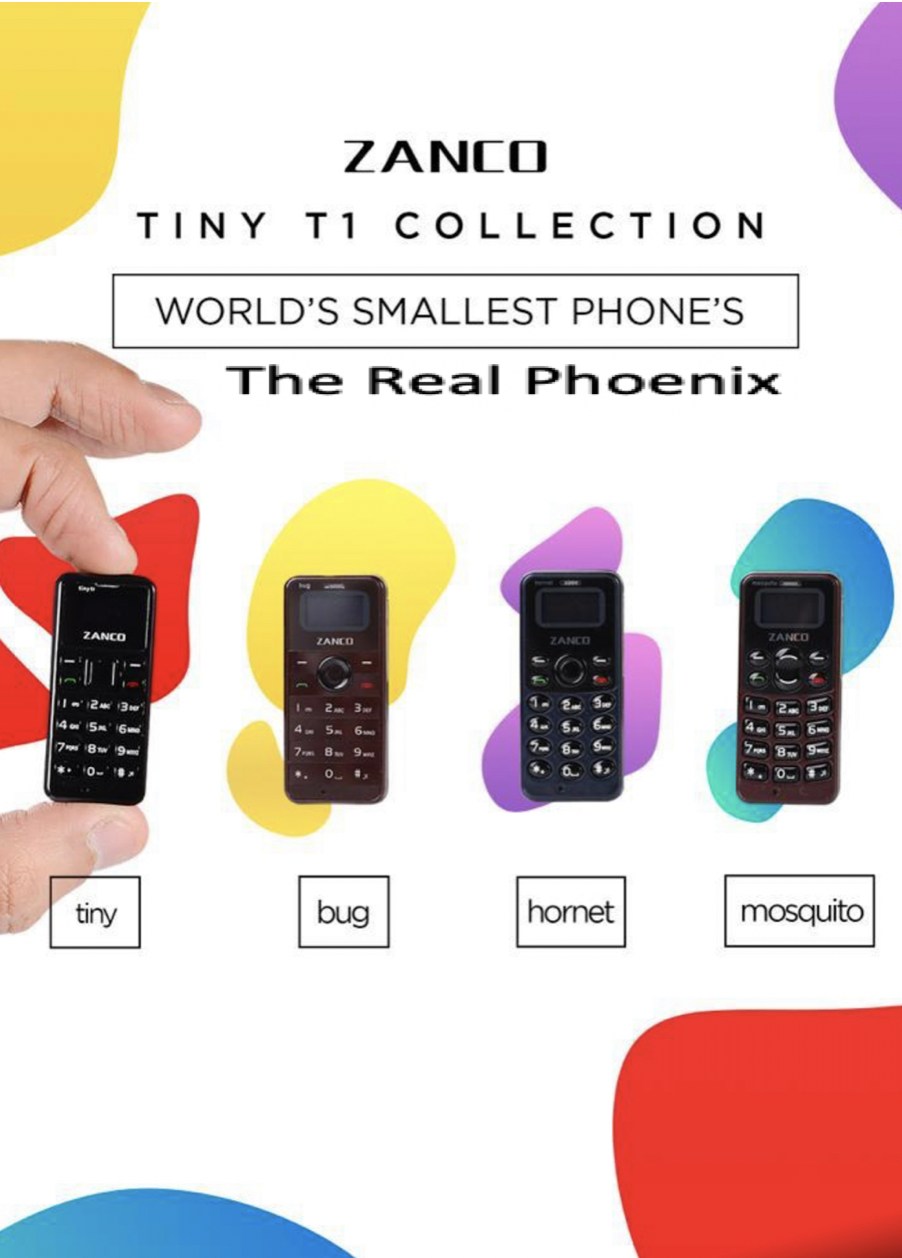 Zanco Tiny T1 Smallest Mobile Cellphone - Black for sale online | eBay