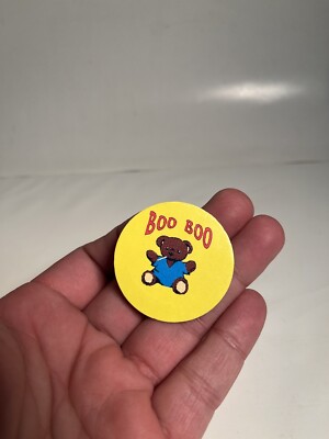Vntg POG 1990s Boo Boo Teddy Sick Bear Thermometer Cap Milk Bottle Top ...