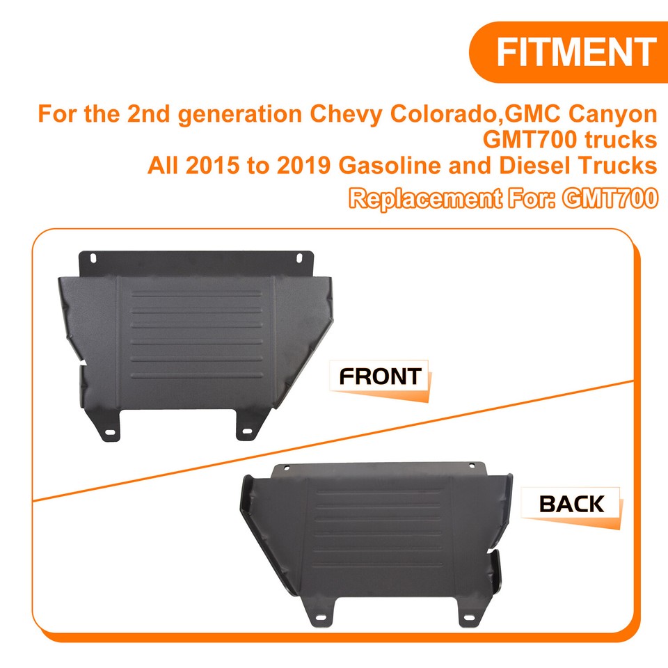 2015-2019 16 17 18 Chevy Colorado Canyon GMT700 Aluminum Front Skid ...