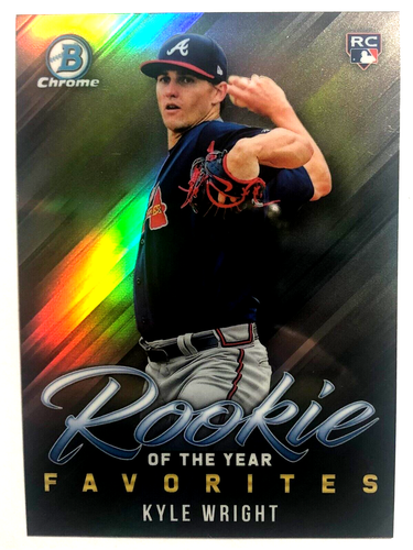 2019 Kyle Wright Bowman Chrome ROY Rookie Card RC Atlanta Braves #ROYF ...