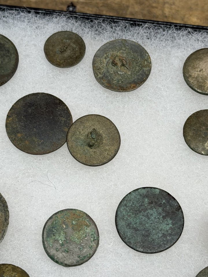 Lot Metal Detecting Finds Buttons 18th/19th Century Recovered PA. | eBay