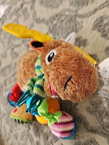 Lamaze Mortimer Moose Activity Toy Plush Baby Teether Rattle Crinkle ...