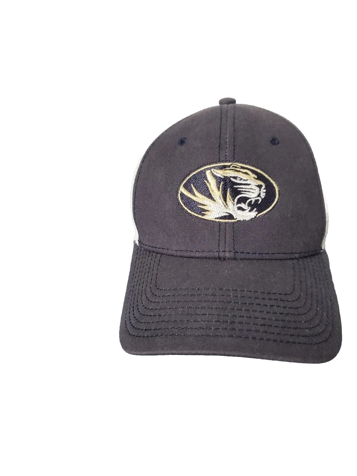 Missouri Tigers Mizzou Adjustable Cap Hat Black White Mesh Snap Back ...