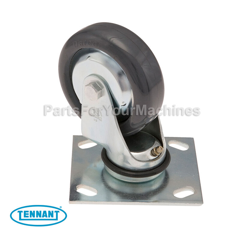 (1) SWIVEL CASTER, TENNANT 5300, 5400, 5500 WALK BEHIND SCRUBBERS, 4"x1 ...