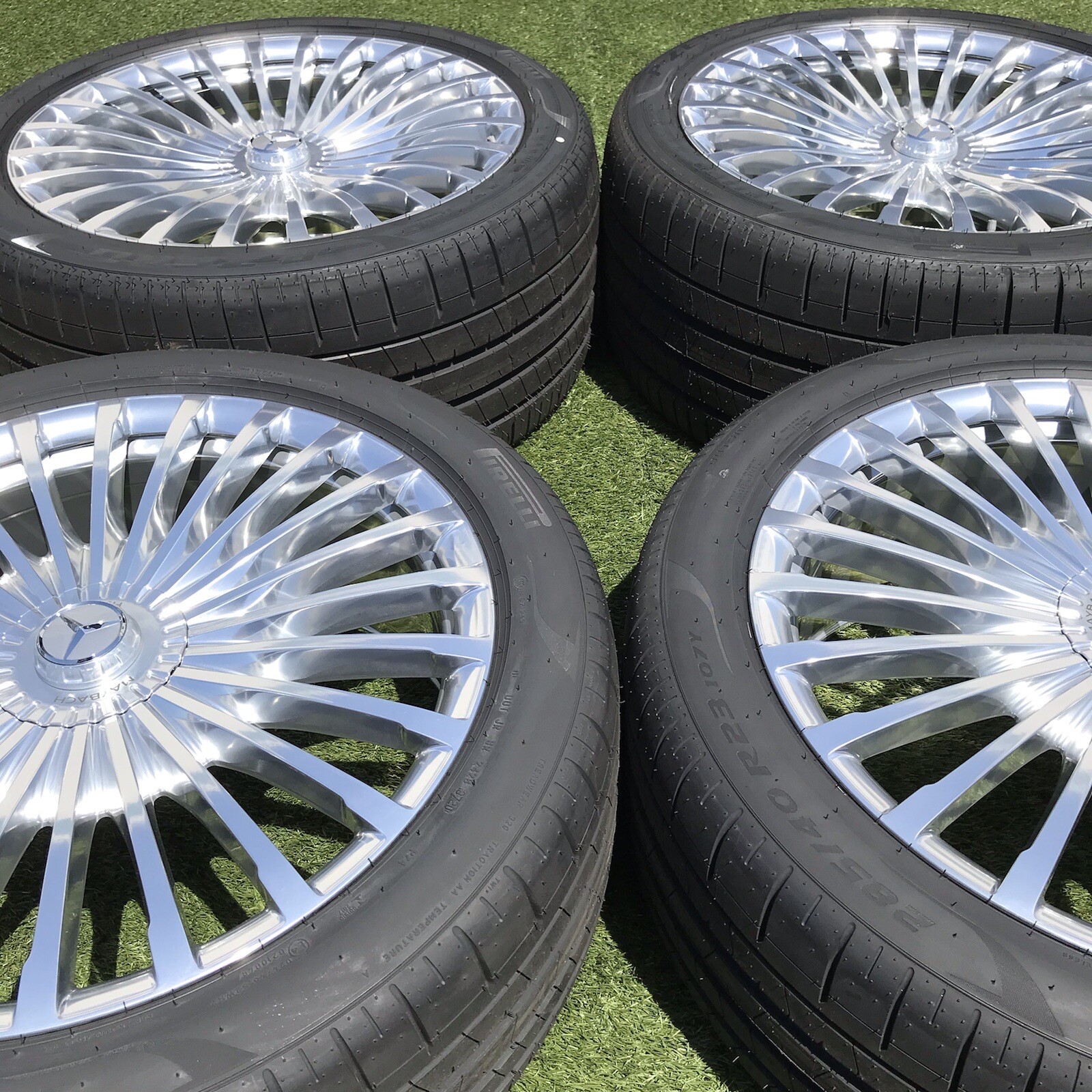 23" Mercedes Maybach Wheels RIMS Tires NEW SET GLS600 GLS GLS63 GLS580 ...