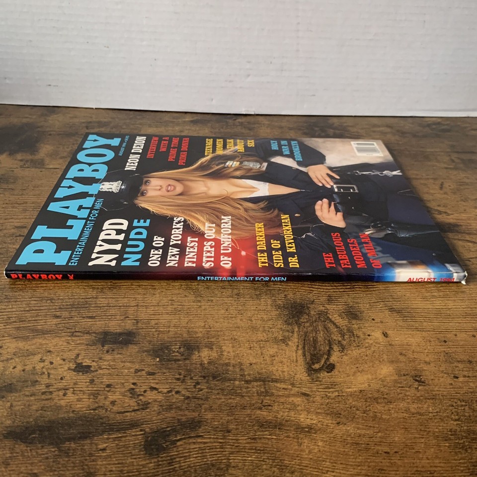 Playboy Magazine August 1994 NYPD Carol Shaya Cover Maria Checa ...