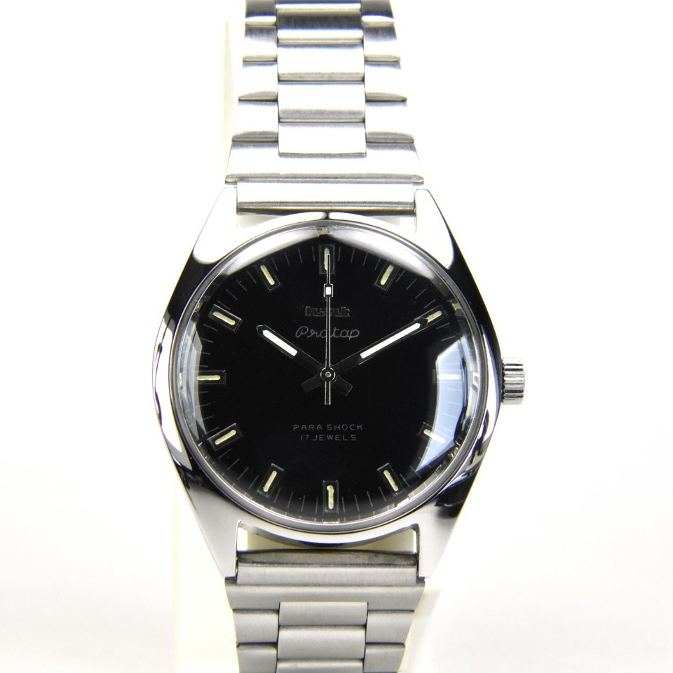 Rare HMT Pratap Black 17 Jewels Hand Winding Watch Case 36 mm | eBay