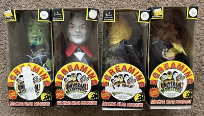 4 Telco Universal Studios Monsters Screaming Shaking Head Monsters. | eBay