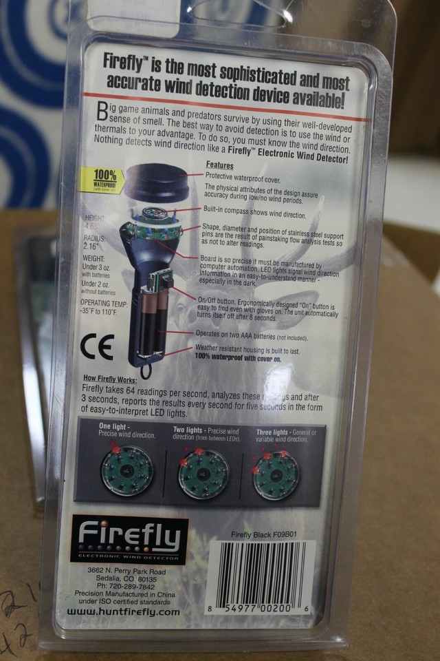 Firefly Electronic Wind Detector - Black | eBay