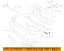 Infiniti 622291MA0A Genuine OEM Bumper Cover Side Support for sale ...