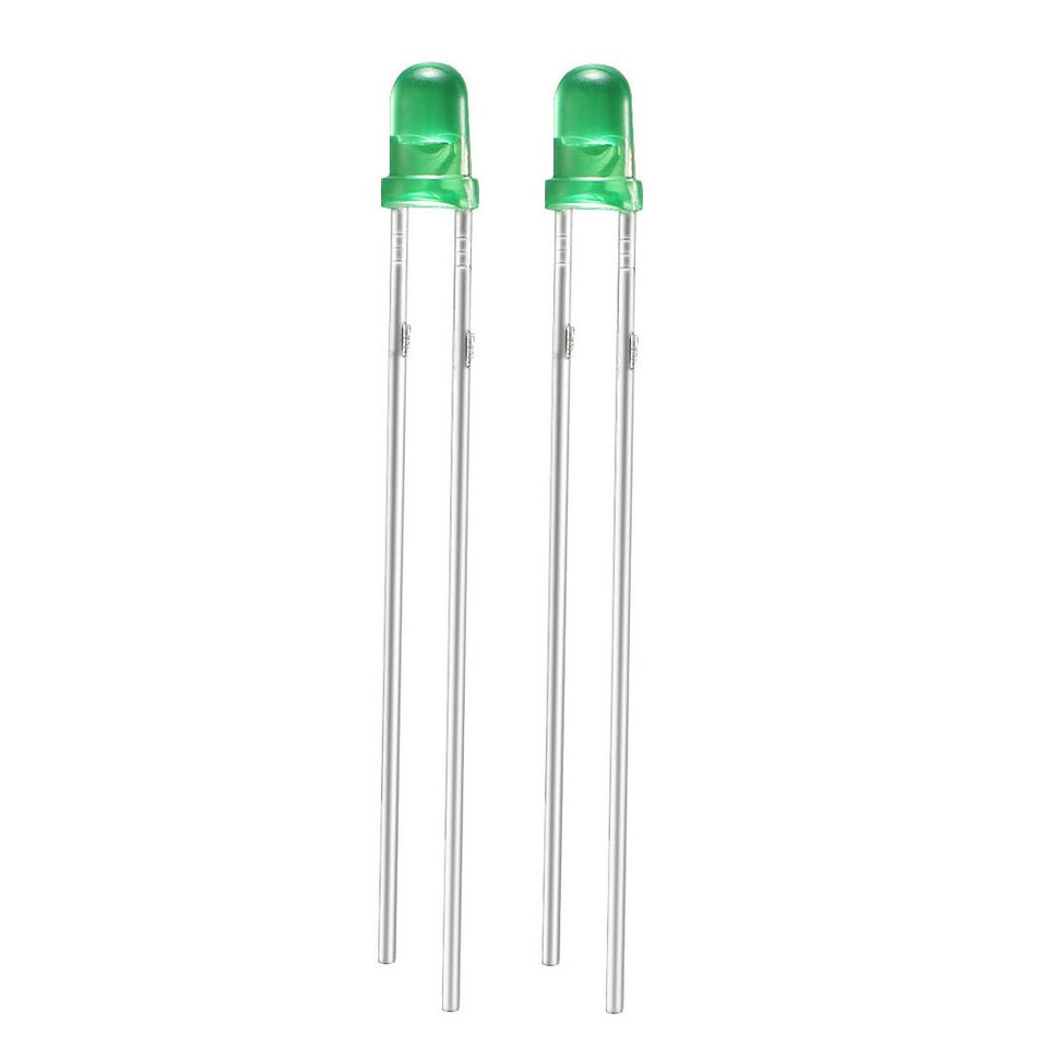 30pcs 3mm Lime Green LED Diode Electronic Component Emitting Light 2.0 ...