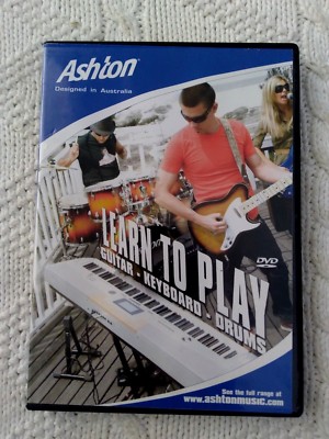 ASHTON: LEARN TO PLAY GUITAR- KEYBOARD-DRUMS DVD R-ALL, LIKE NEW, FREE ...