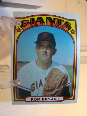 1972 Topps Baseball Card #185 Ron Bryant (85885) | eBay