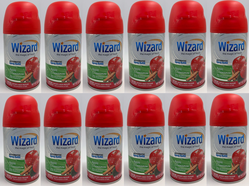 12 Wizard Automatic Spray Refills Apple Cinnamon 5 oz SEE NOTE ...