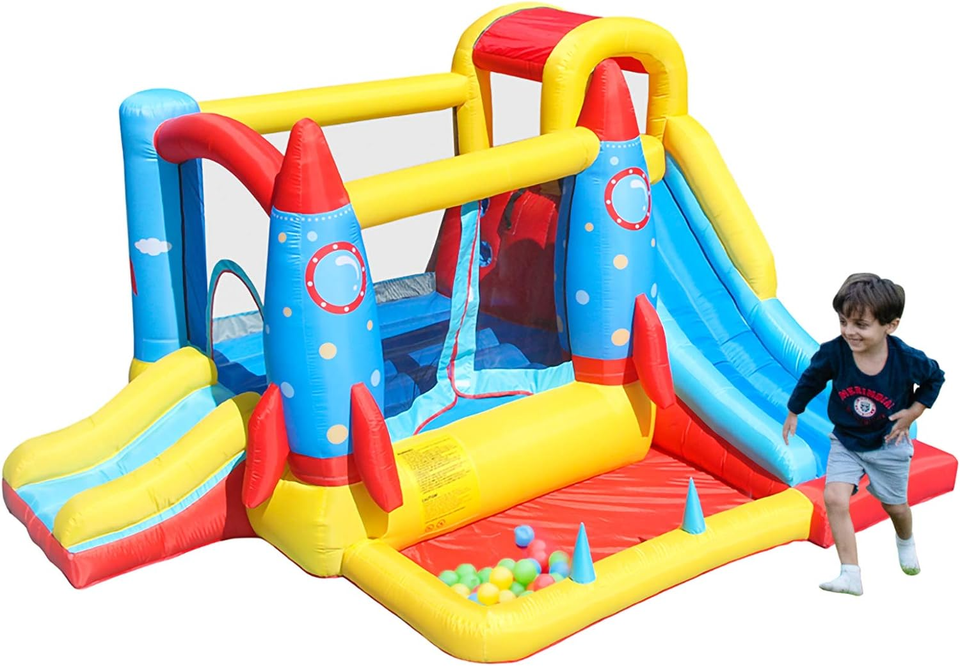 Inflatable Bounce House,Bouncy Castle with Air Blower,Play House with ...