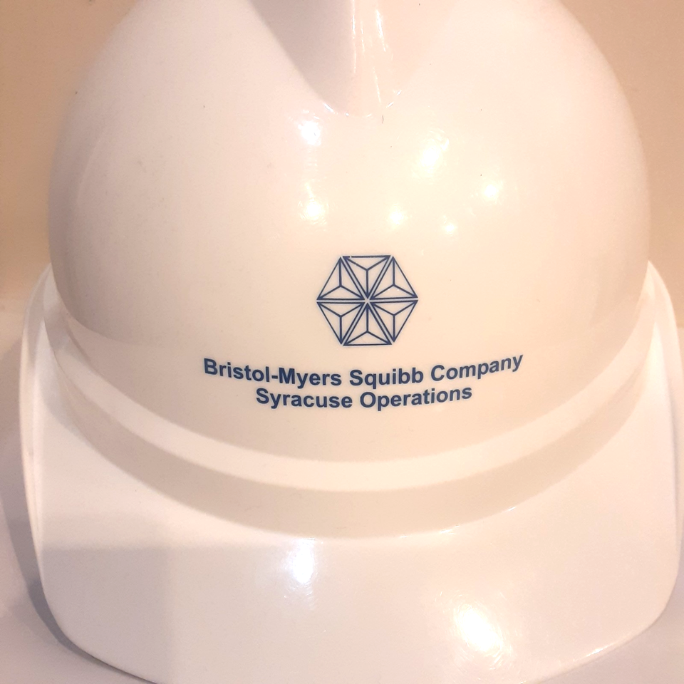 BRISTOL-MYERS SQUIBB COMPANY SYRACUSE NY OPERATIONS HARD HAT | eBay
