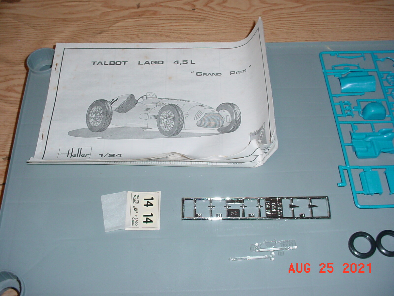 Heller Talbot-Lago 4L5 Grand Prix 1/24 Plastic Model Kit #721 | eBay