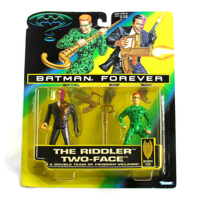 Batman Forever The Riddler & Two-Face Action Figure Set 1996 Kenner New ...