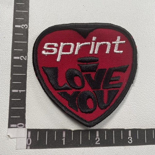 Vtg “I LOVE YOU” SPRINT Snowmobile Heart Patch 00PK | eBay