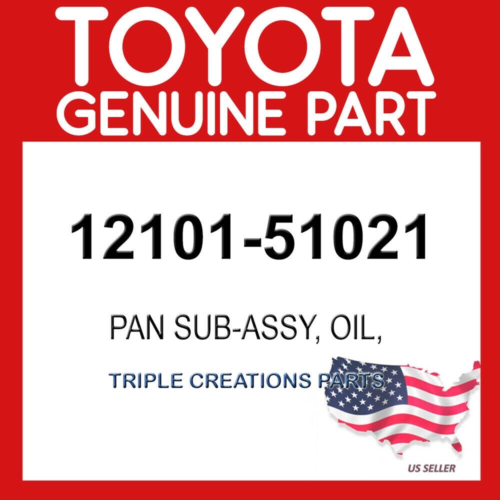 Toyota Genuine 1210151021 Pan Sub-Assy Oil 12101-51021 OEM | eBay