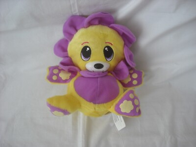 Spinmaster 2008 fur berries yellow purple soft toy open close plush 10 ...